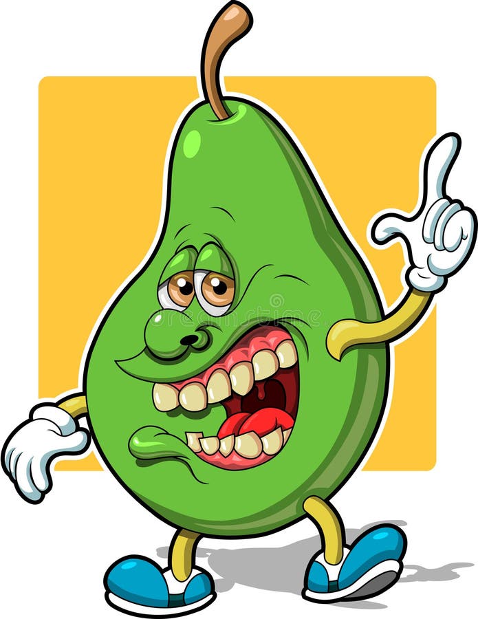 Pear Man stock vector. Illustration of market, green - 21588306