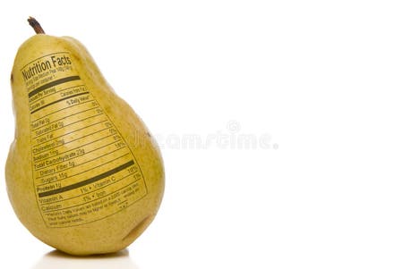Pear Nutrition Facts stock photo. Image of crop, carbohydrate - 10839266