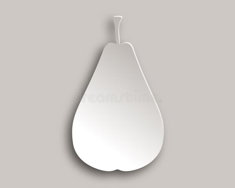 Pear paper style stock vector. Illustration of pome, style - 47666604