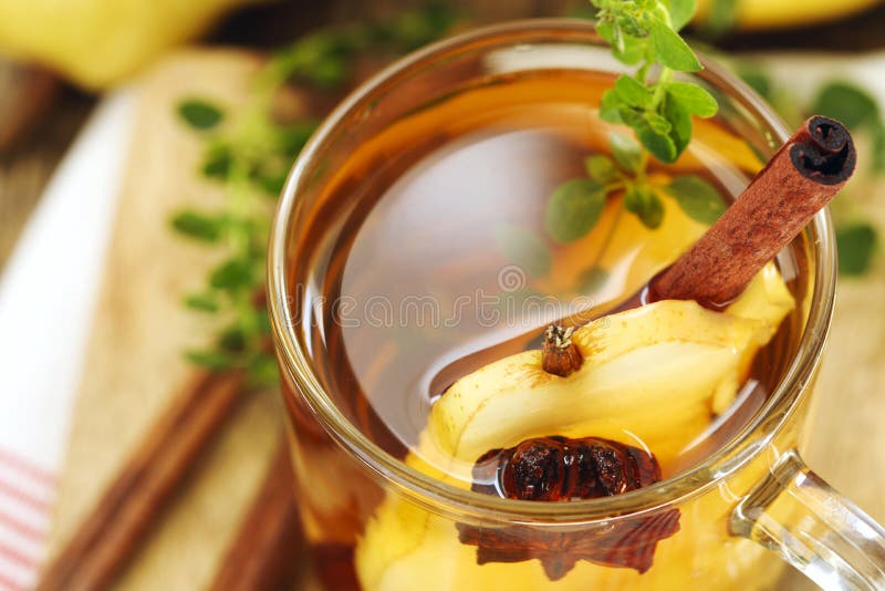 Pear punch with spices stock image. Image of cinnamon - 101514561