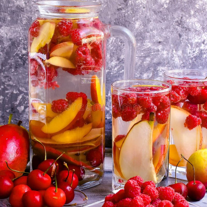 Pear, Raspberry, Sweet Cherry, Berry Compote, Red Compote, Fruit for ...