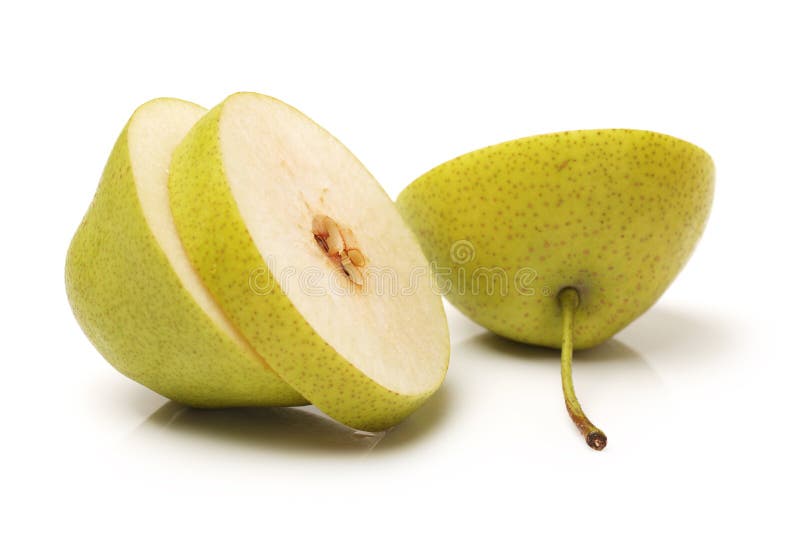Pear and half Pear stock photo. Image of food, juicy - 18093096