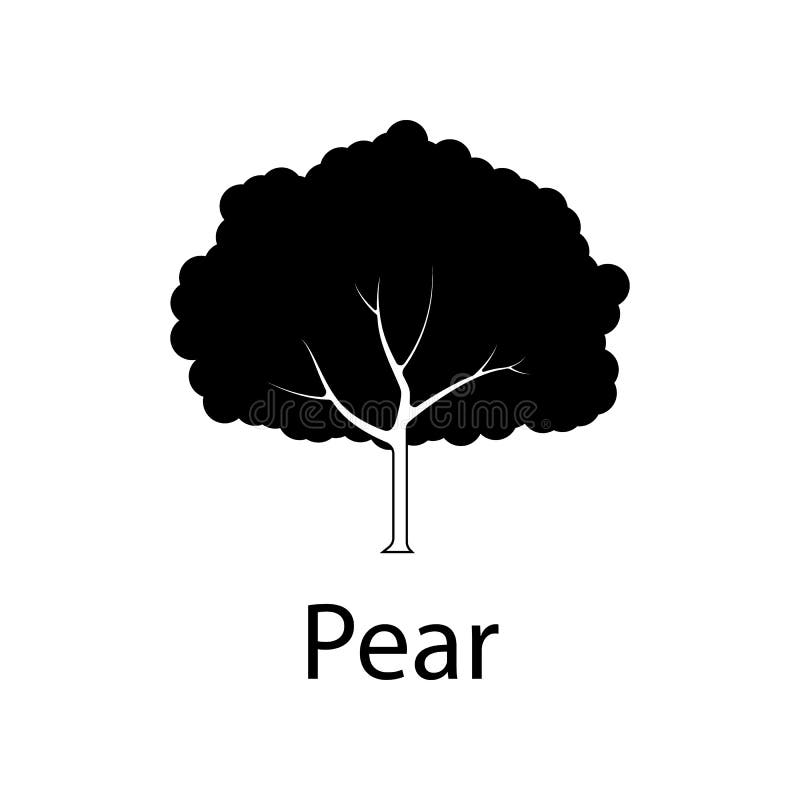 Pear Tree Illustration. Element of Plant Icon for Mobile Concept and ...
