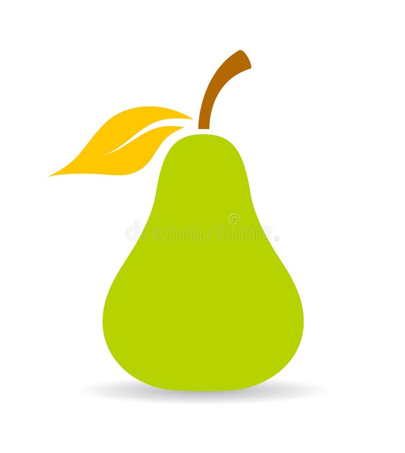 Pear vector cartoon icon stock vector. Illustration of graphic - 82954782