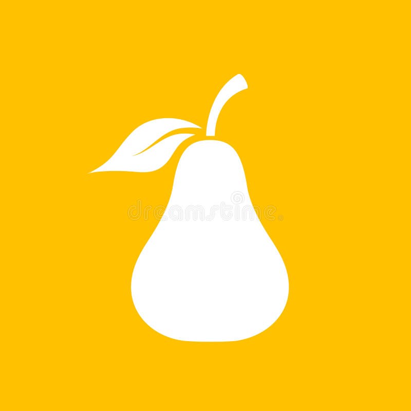 Juicy Green and Yellow Pear Fruit Vector Stock Vector - Illustration of ...