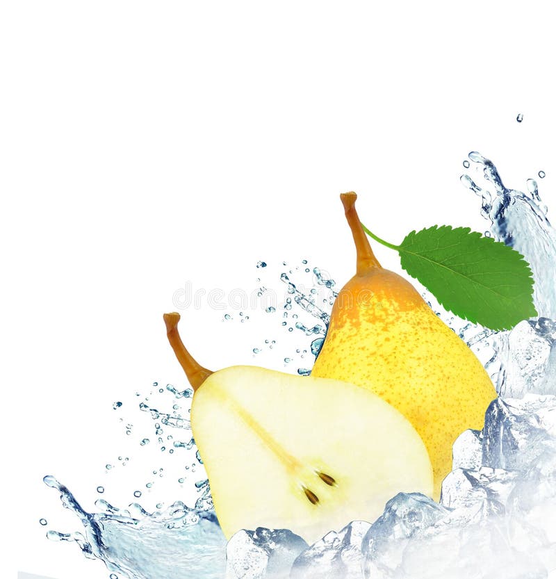 Pear splash stock photo. Image of peel, diet, macro - 212269742