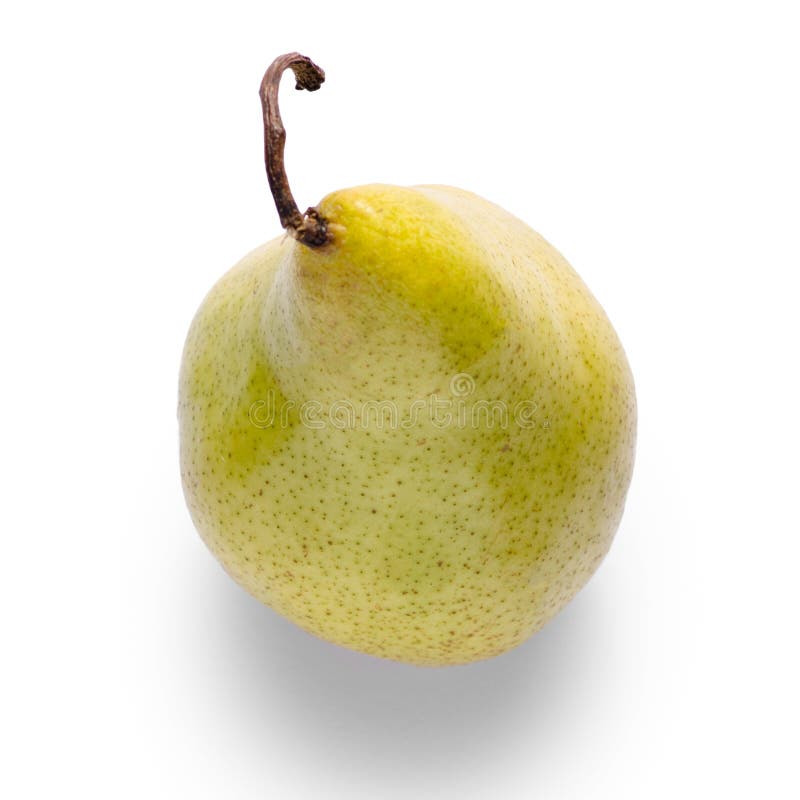 Pear on a White Background Isolation Stock Image - Image of leaf, group ...