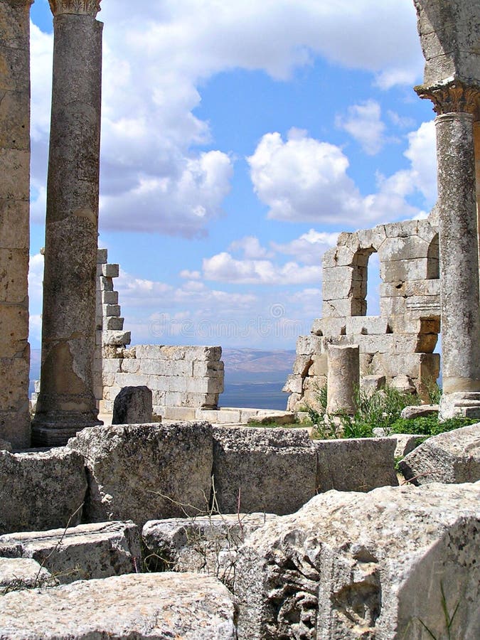 The Pearl of the Ancient Architecture of Syria Stock Photo - Image of ...