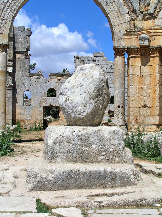 The Pearl of the Ancient Architecture of Syria Stock Image - Image of ...