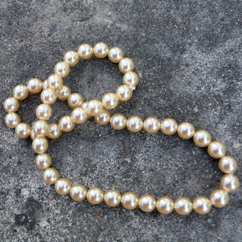 Pearl beads stock image. Image of crumpled, fashion, erratic - 56977993