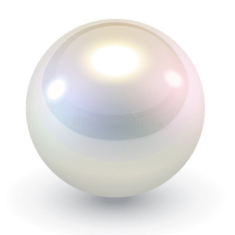 Pearl, 3d orb icon stock illustration. Illustration of jewel - 324137073