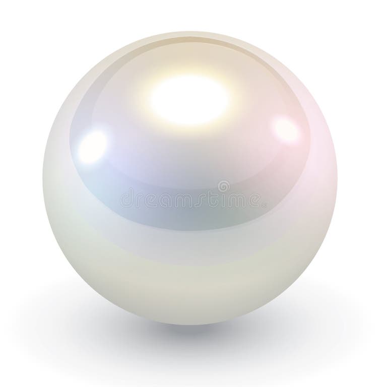Pearl, 3d orb icon stock vector. Illustration of jewel - 324137073