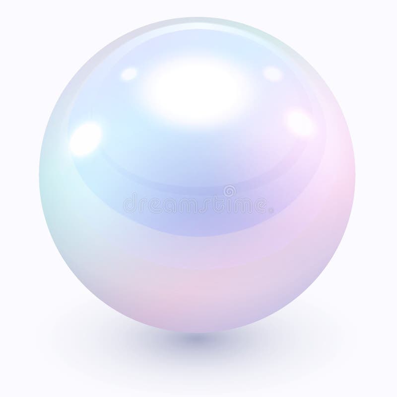 Pearl, 3d orb icon stock vector. Illustration of fashion - 352964718