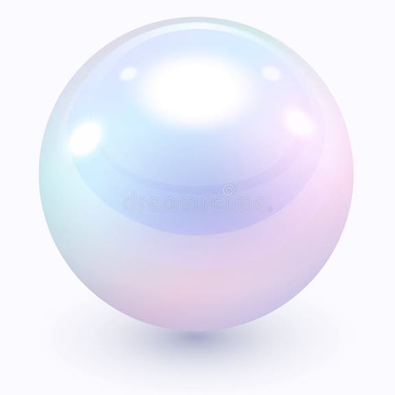 Pearl, 3d orb icon stock vector. Illustration of fashion - 352964718