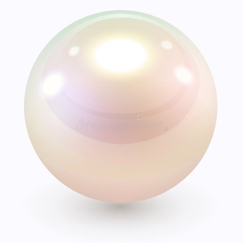 Pearl, 3d orb icon stock vector. Illustration of fashion - 352964723