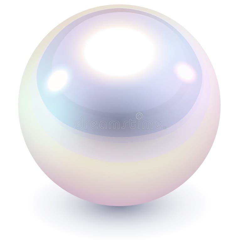 Pearl, 3d orb icon stock vector. Illustration of elegance - 361561252