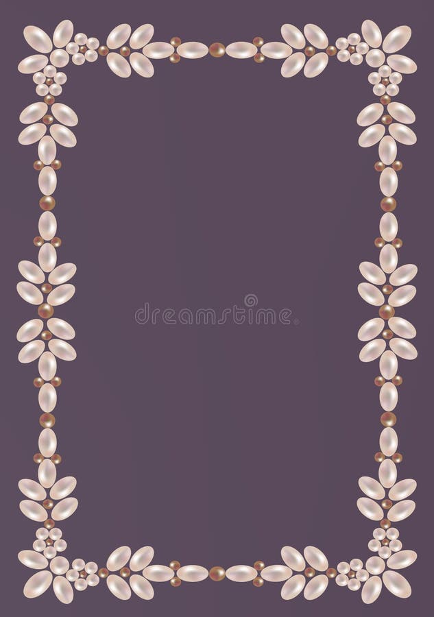 Pearl frame stock vector. Illustration of white, jewel - 60037184