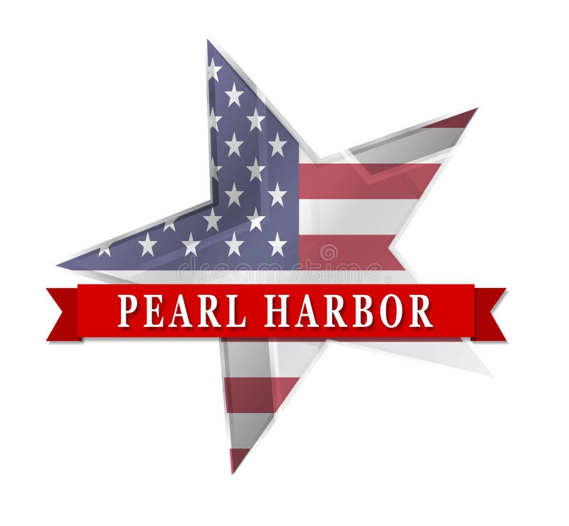 Pearl Harbor Remembrance, Blue Background Stock Illustration ...