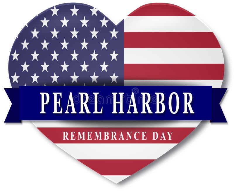 Pearl Harbor Remembrance, Blue Background Stock Illustration ...