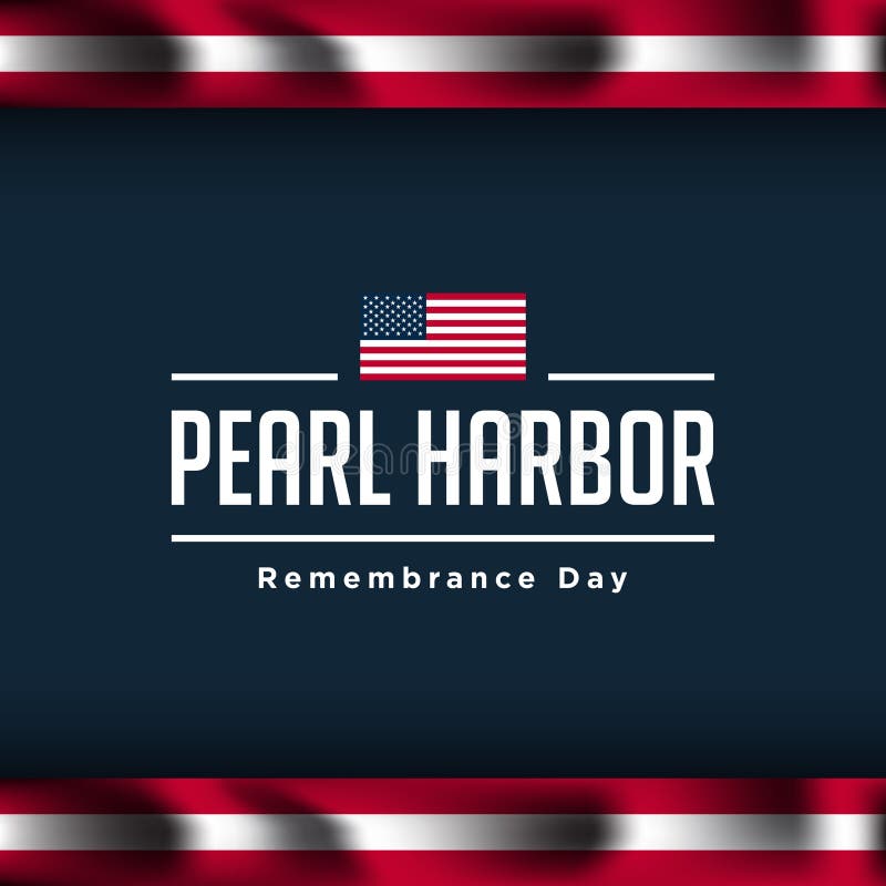 Pearl Harbor Remembrance Day Background Stock Vector - Illustration of ...