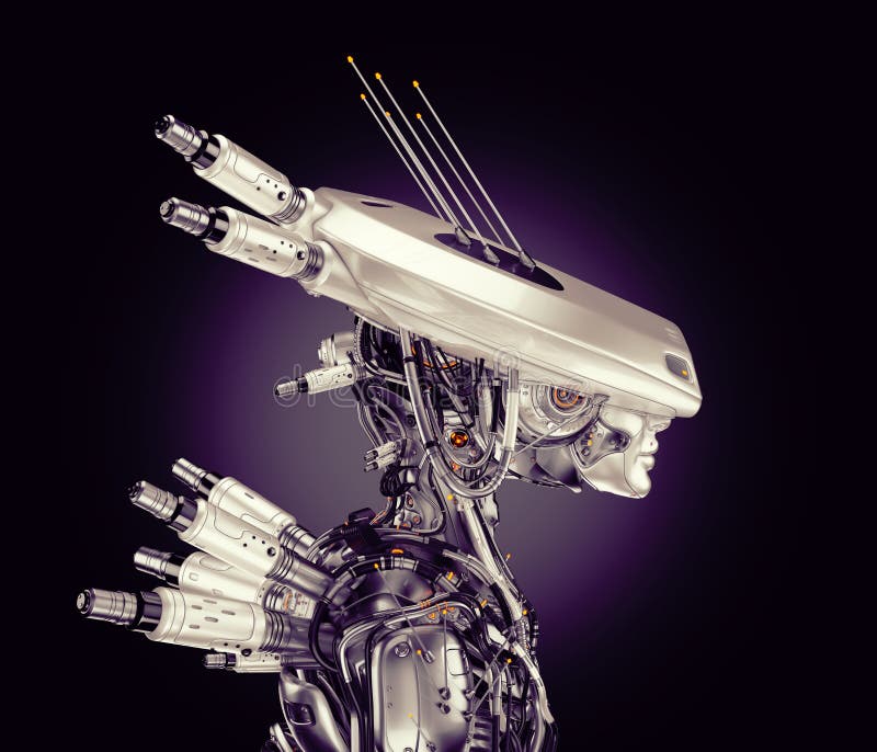 Pearl Humanlike Robot with Huge Ai Brain Hat Stock Illustration ... Pearl Humanlike Robot with Huge Ai Brain Hat Stock Illustration ...