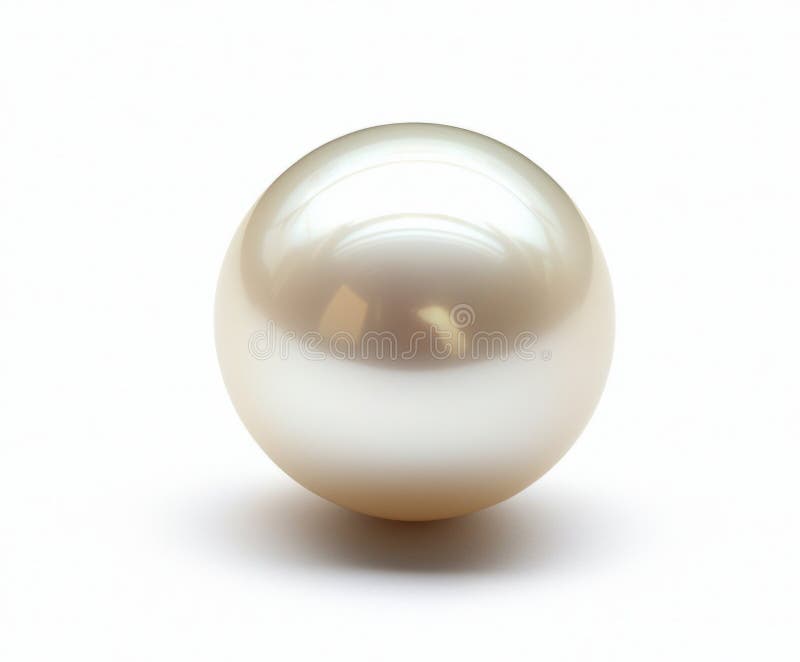 Pearl isolated on white stock image. Image of precious - 369049757
