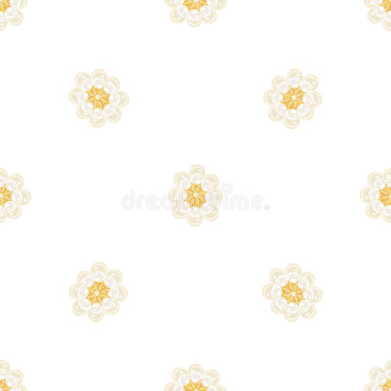 Pearl Jewellery Pattern Seamless Vector Stock Vector - Illustration of ...