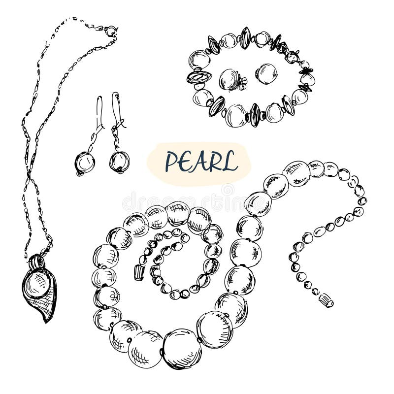 Pearl Jewelry Stock Illustrations – 35,874 Pearl Jewelry Stock ...
