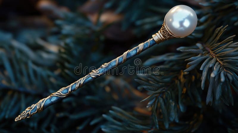 Pearl wand stock photo. Image of silver, beauty, magic - 329933216