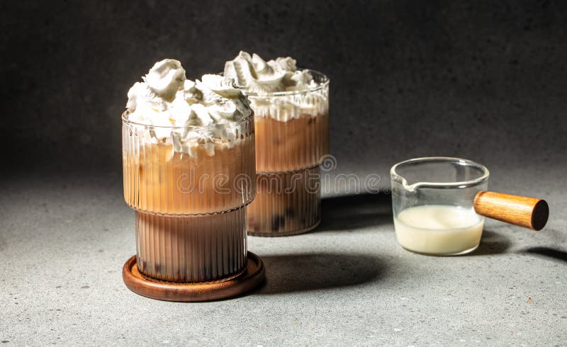 Pearl Milk Tea Drink. Taiwan Milk Tea. Trendy Drinks Stock Photo ...