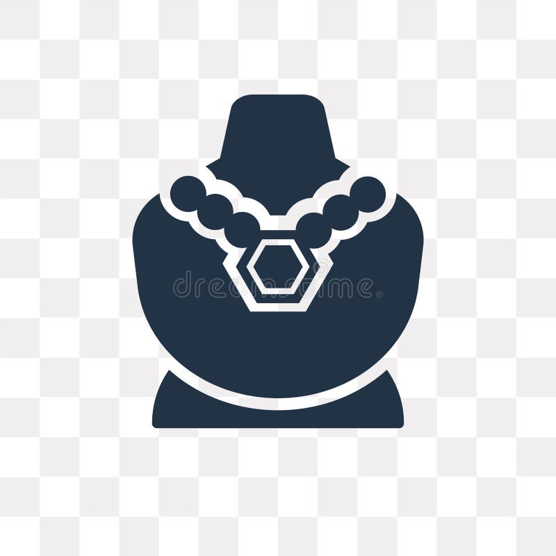 Pearl Necklace Vector Icon Isolated on Transparent Background, P Stock ...