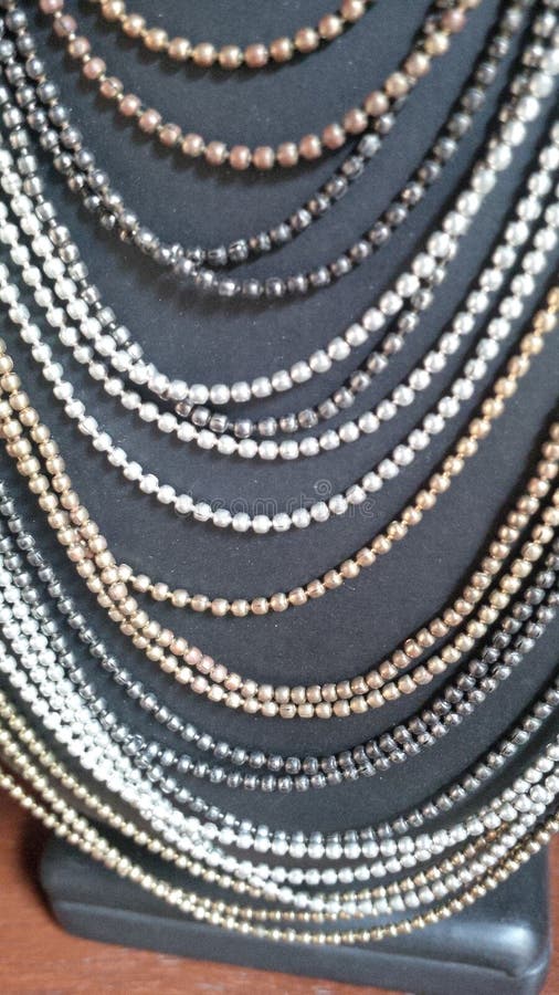 Pearl neckless stock image. Image of pear, gorgeaus, beautiful - 48379163