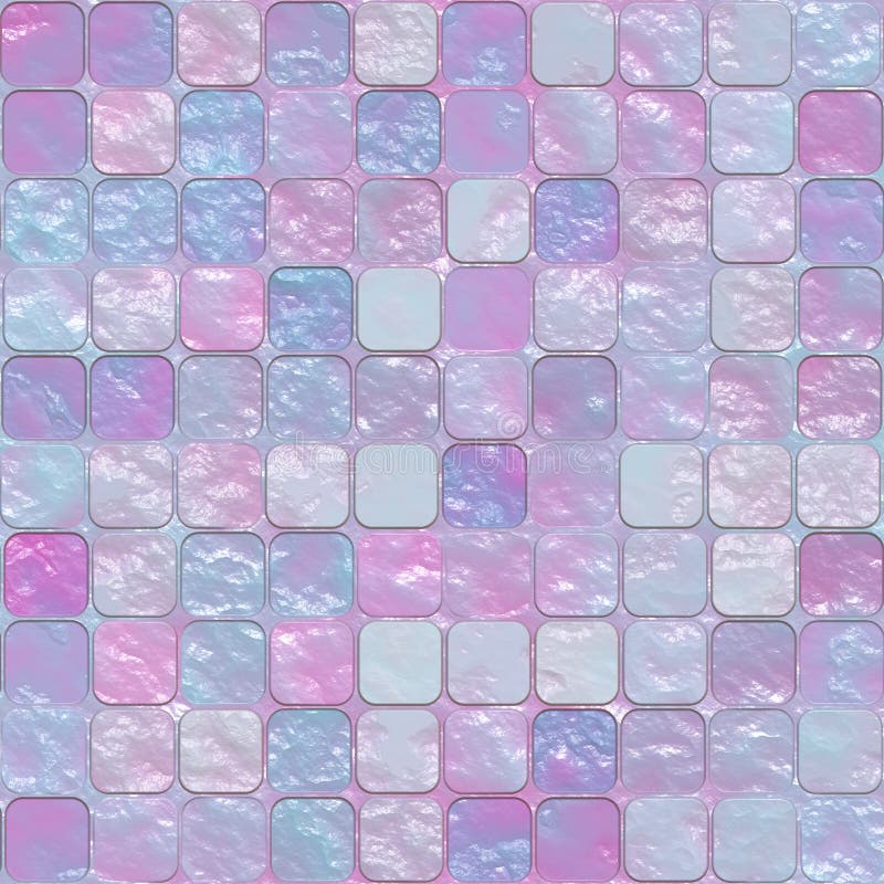 Pearl Colorful Pastel Ceramic Mosaic Gem Tile Seamless Texture Stock ...