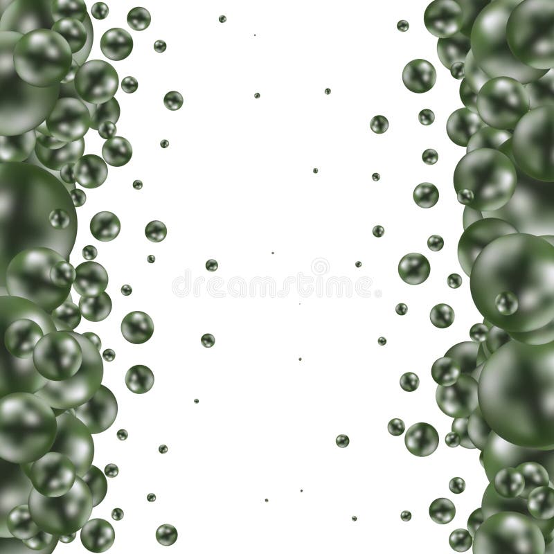 Pearl Photo Frame. Colored Balls. Decor Element. Eps 10 Stock Vector ...