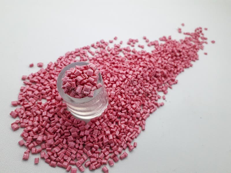 Pearl Pink Peach Masterbatch Granule Stock Image - Image of laboratory ...