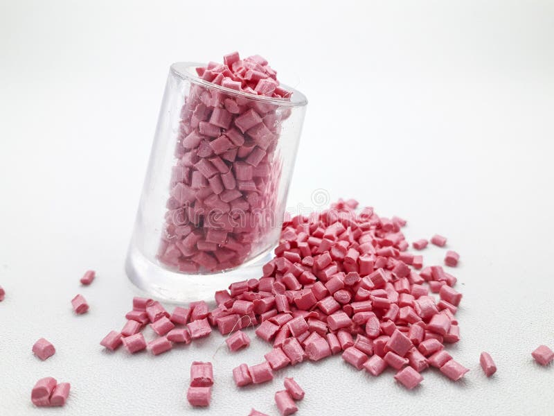 Pearl Pink Peach Masterbatch Granule Stock Image - Image of white ...