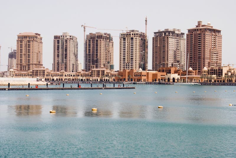 The Pearl Qatar stock image. Image of round, business - 37679755