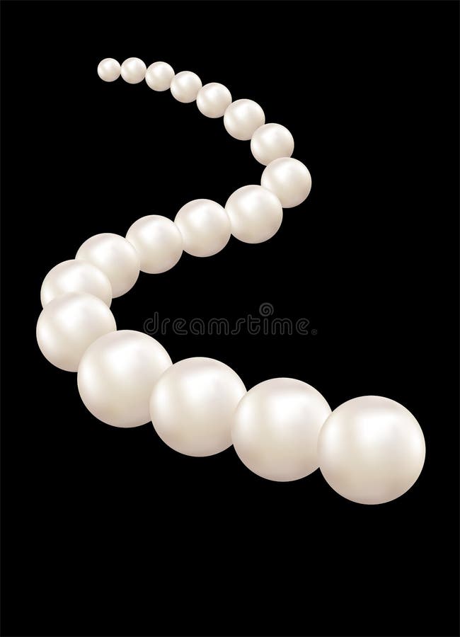 Pearl stock vector. Illustration of glamour, display - 39701911