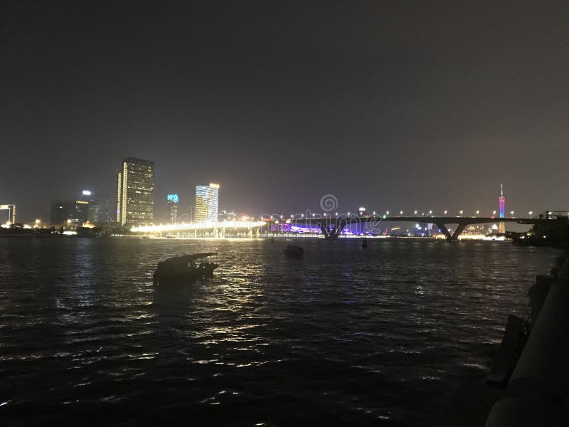 Pearl River Side, Guangzhou Stock Photo - Image of riverside, river ...
