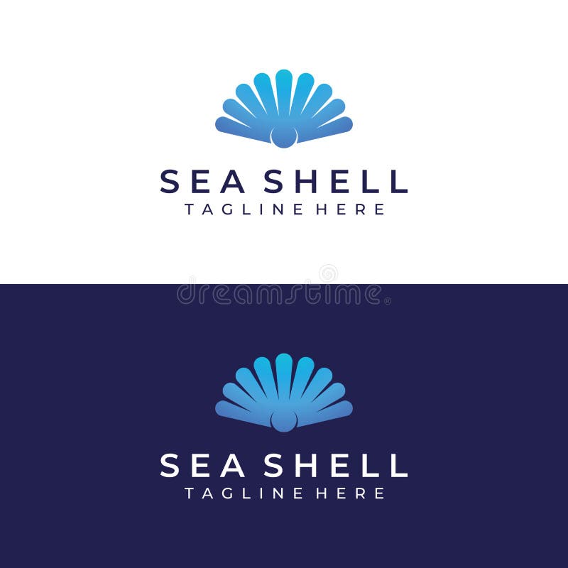 Pearl Sea Shell Logo, with Vector Illustration Design Editing Stock ...