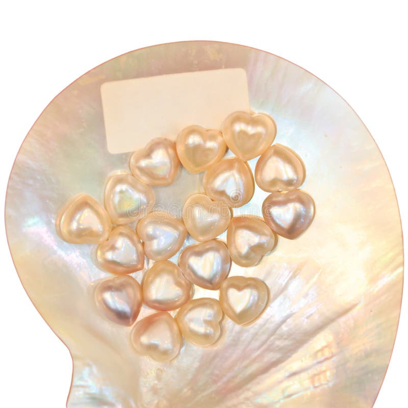 Pearl shape heart stock photo. Image of heart, decoration - 38183794