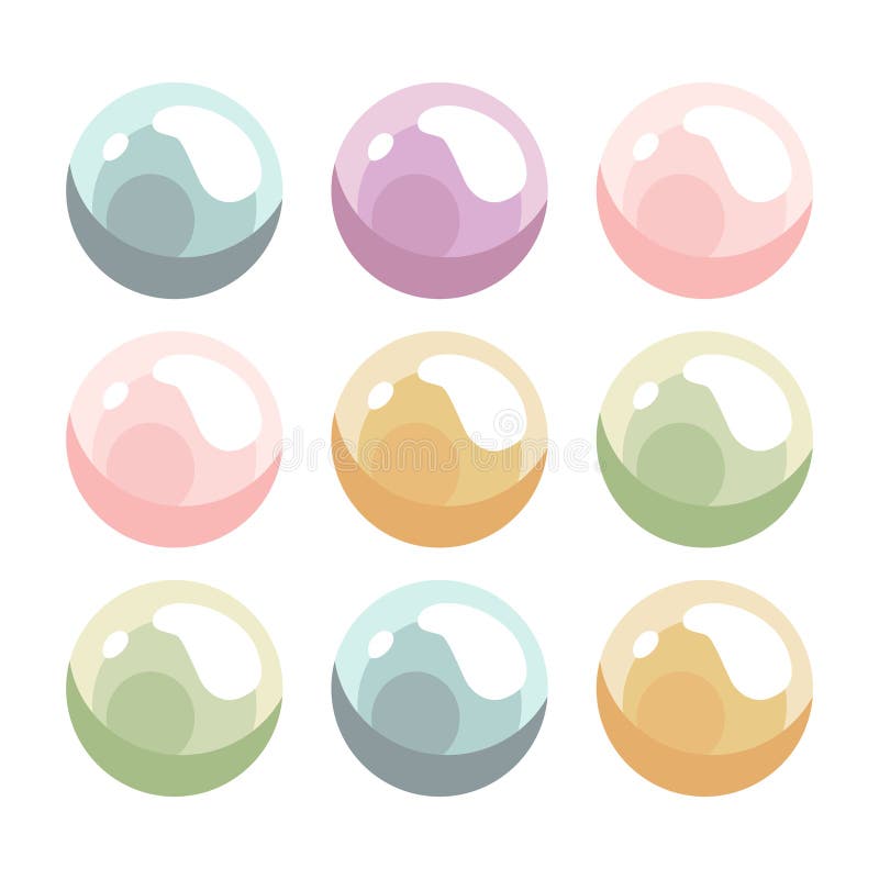 Pearl Shell Icon. Beautiful Pearl in Cartoon Flat Style Stock Vector ...