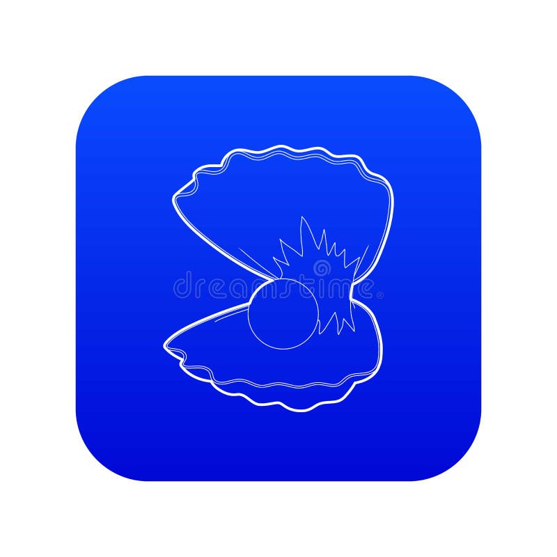 Pearl shell icon outline stock vector. Illustration of rare - 153811859