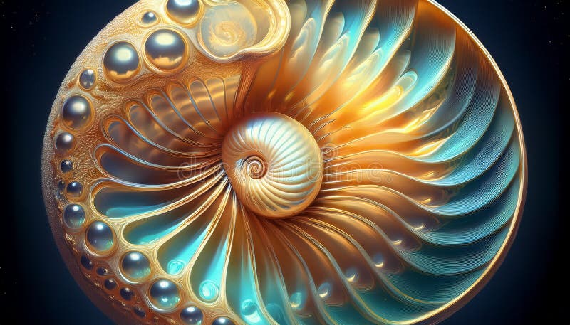 Pearl in a Shell Sural Image Stock Illustration - Illustration of ...