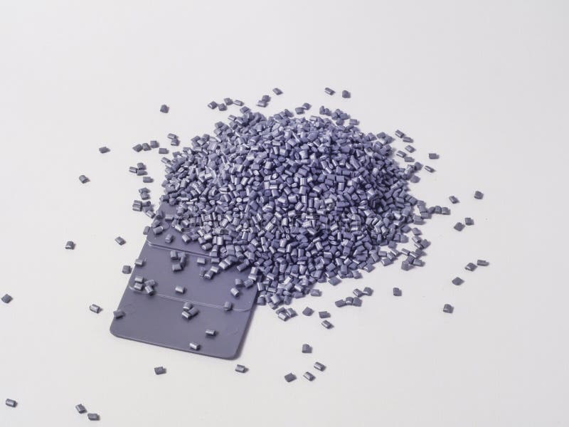 Pearl Silver Masterbatch Granules with Color Chip Stock Image - Image ...