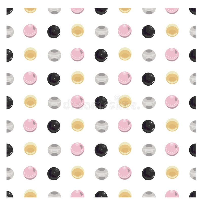 Pearl. Simple Seamless Pattern. Vector . Stock Vector - Illustration of ...