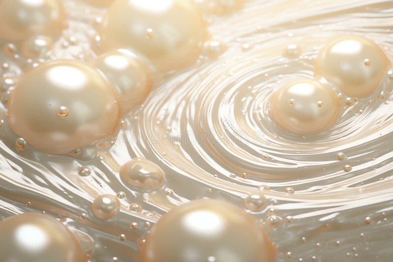 Pearl Swirls bubbles stock illustration. Illustration of floatation ...