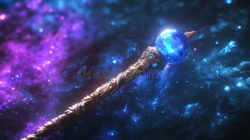 Pearl wand stock image. Image of horizontal, magic, star - 329761829