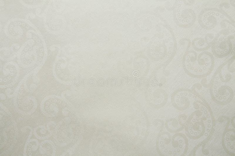 Pearl White Background and Floor Dressed with Wooden Plate and Green ...