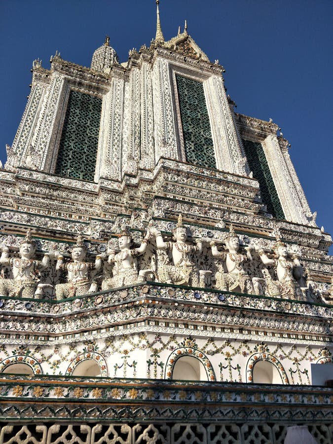 Pearl White Pagoda, Wat Arun Stock Photo - Image of arun, pearl: 202278698